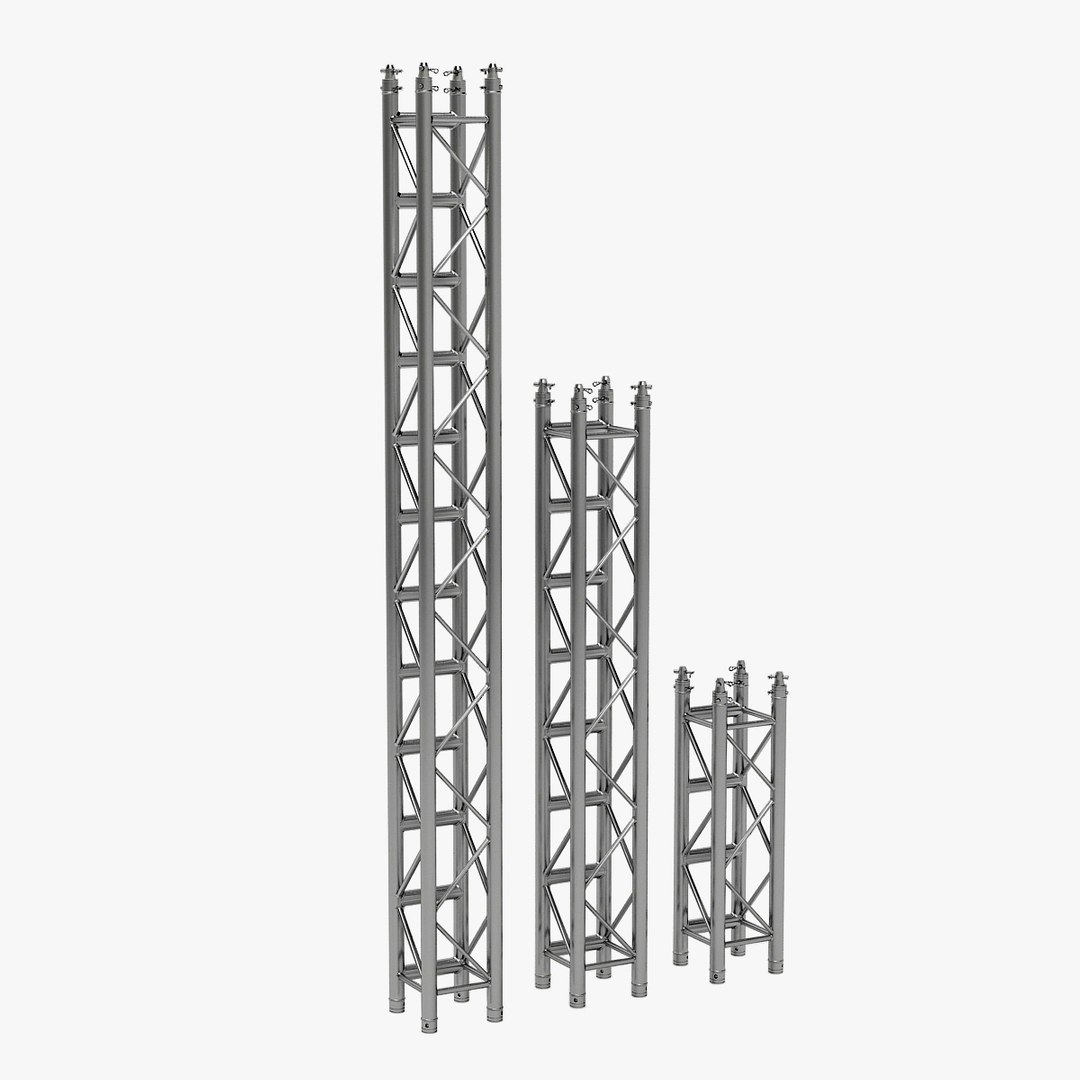 3D truss frame architecture - TurboSquid 1475381