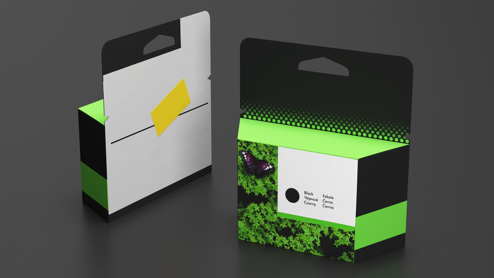 3D Black Printer Cartridge Box - TurboSquid 2157858