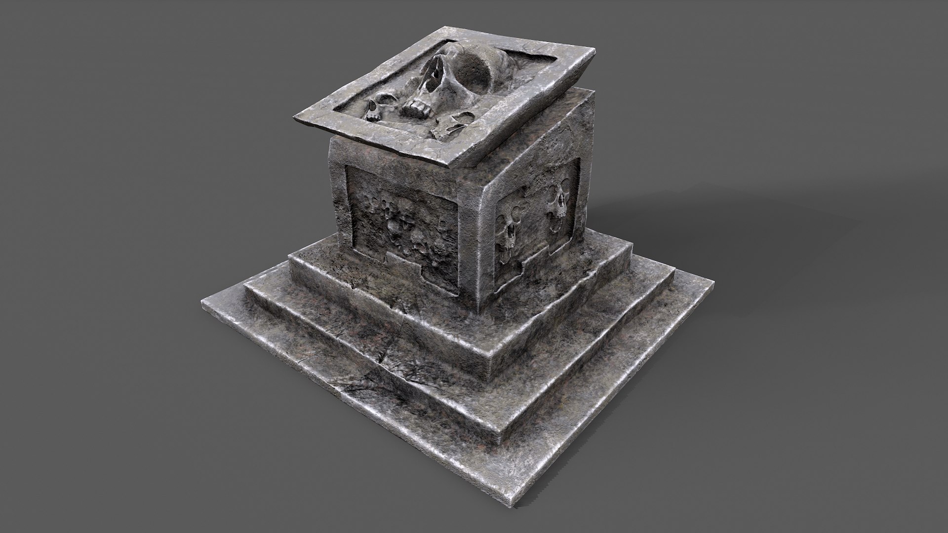 Skull Temple Set 3D - TurboSquid 1771144