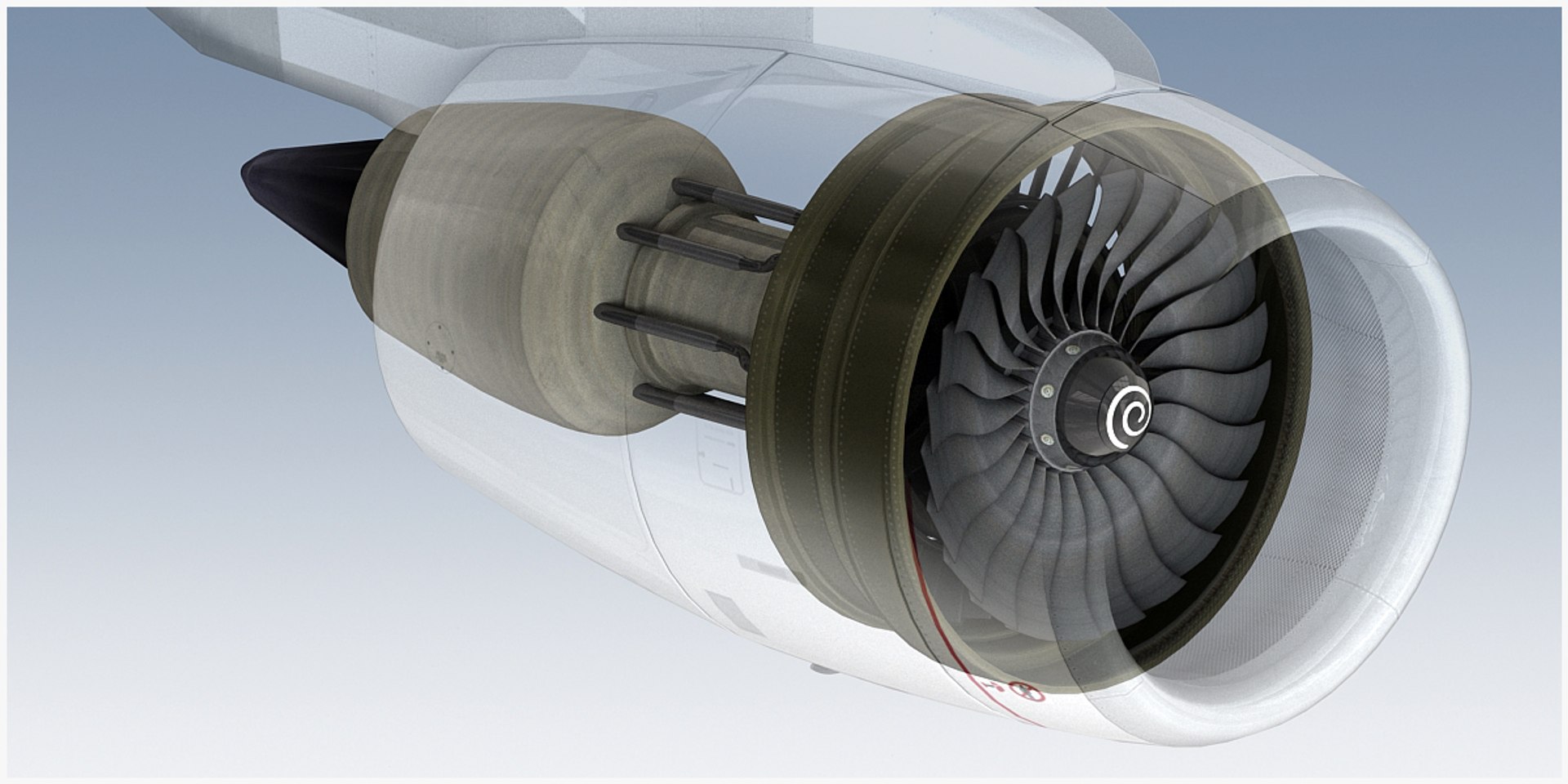 3D Airbus A380 Engine Model - TurboSquid 1464485