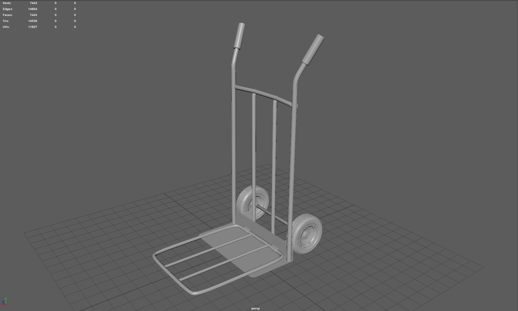 Hand trolley 3D model - TurboSquid 1810377