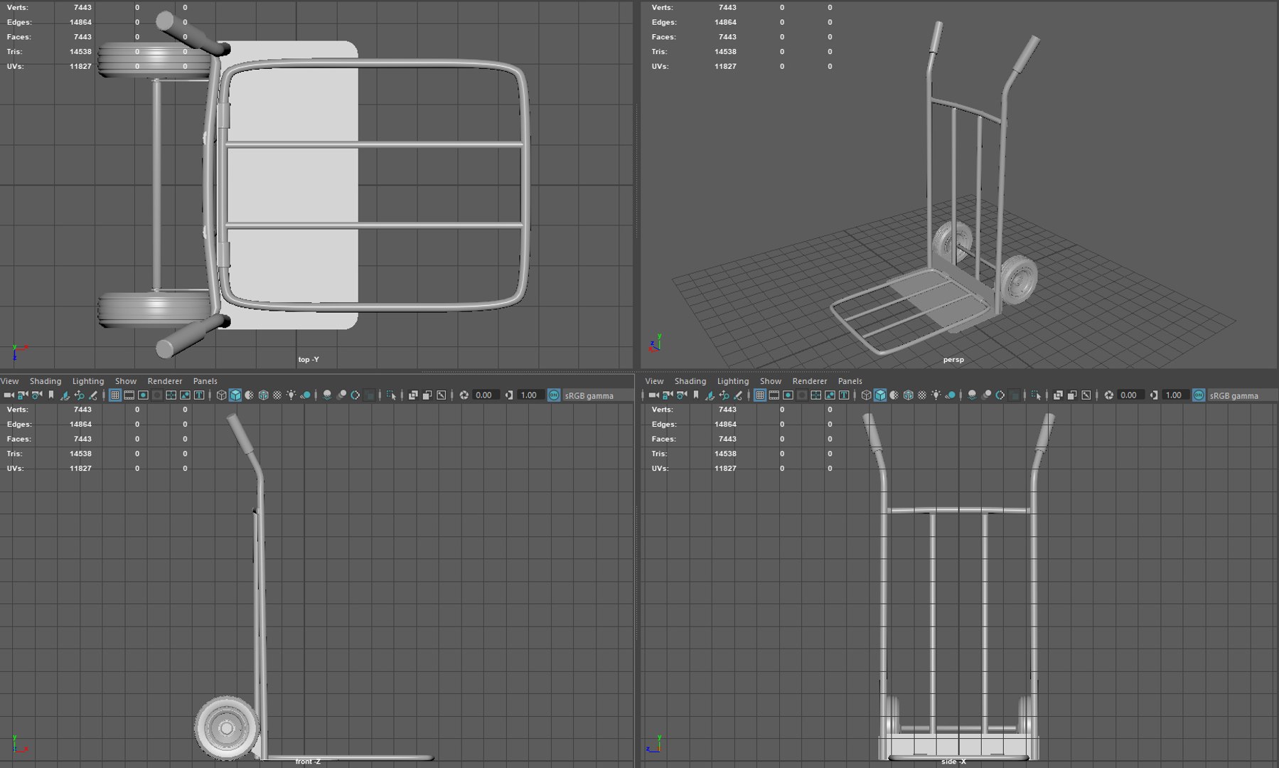 Hand trolley 3D model - TurboSquid 1810377