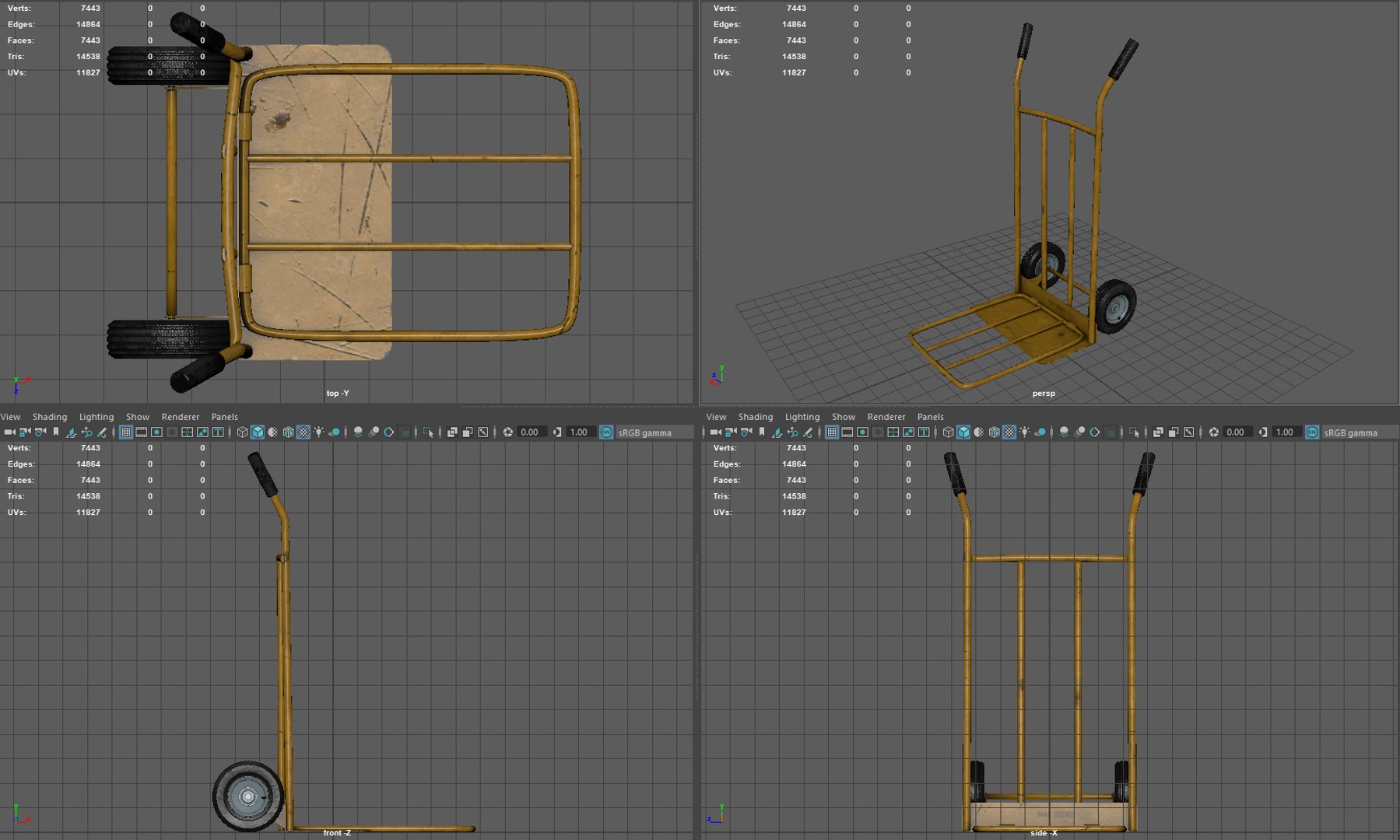 Hand trolley 3D model - TurboSquid 1810377