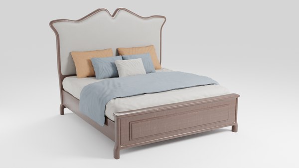 modelo 3d Cama moderna con diseño elegante. - TurboSquid 2287885