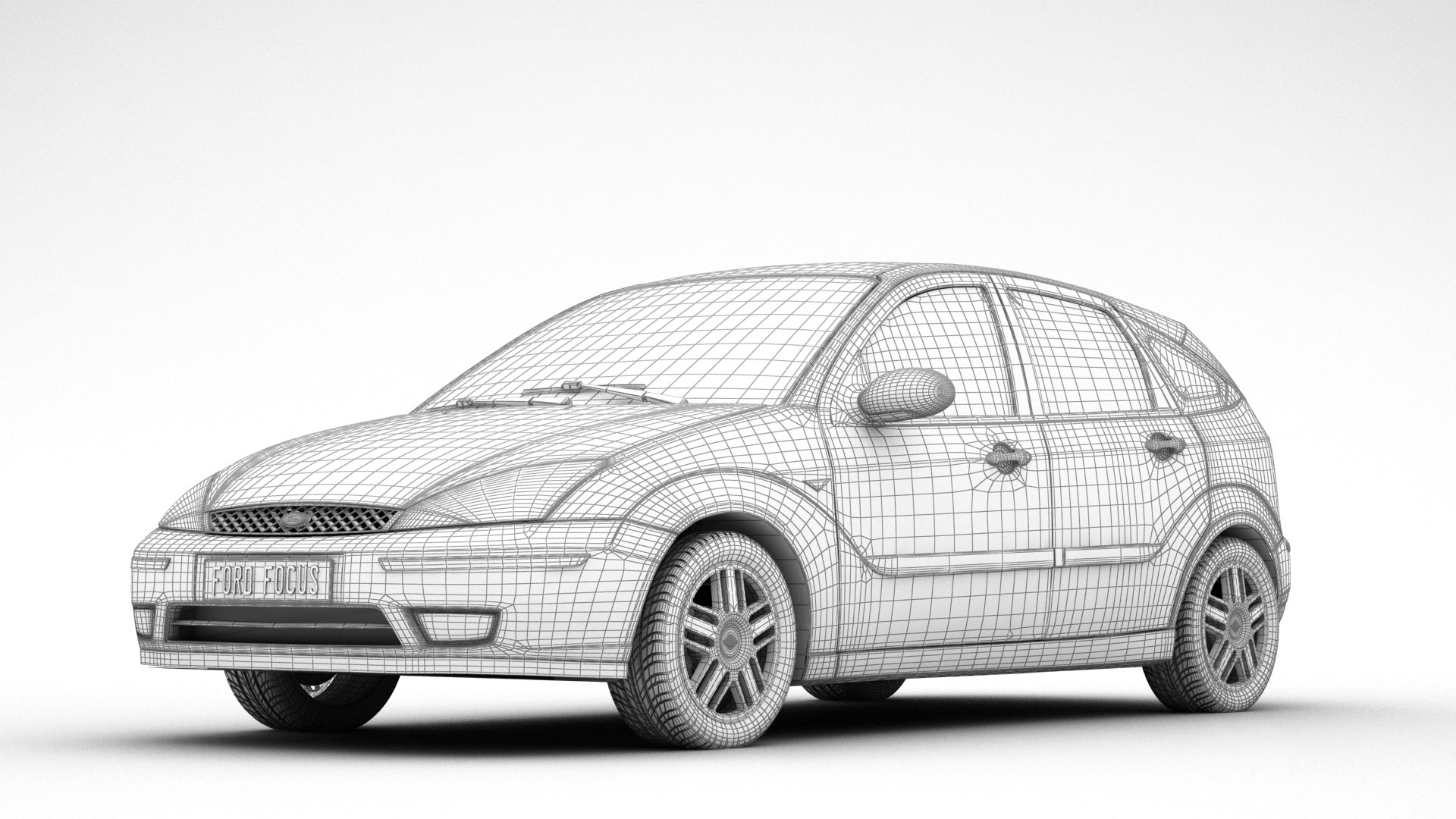 3D Ford Focus HB 2004 - TurboSquid 2052450