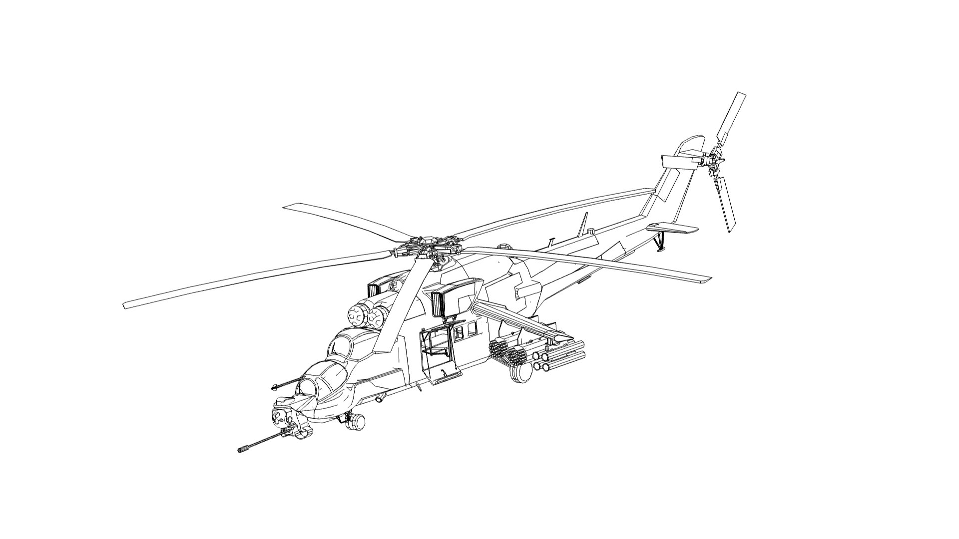 3D Mil Mi-24 Model - TurboSquid 1986443