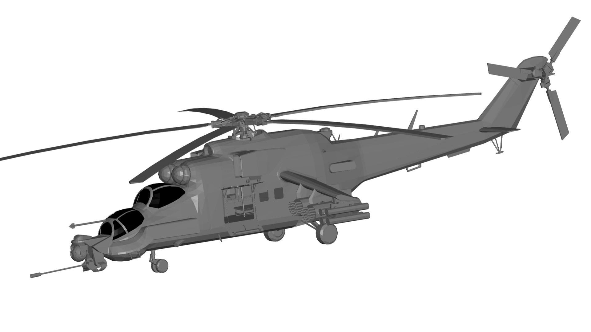 3D Mil Mi-24 Model - TurboSquid 1986443