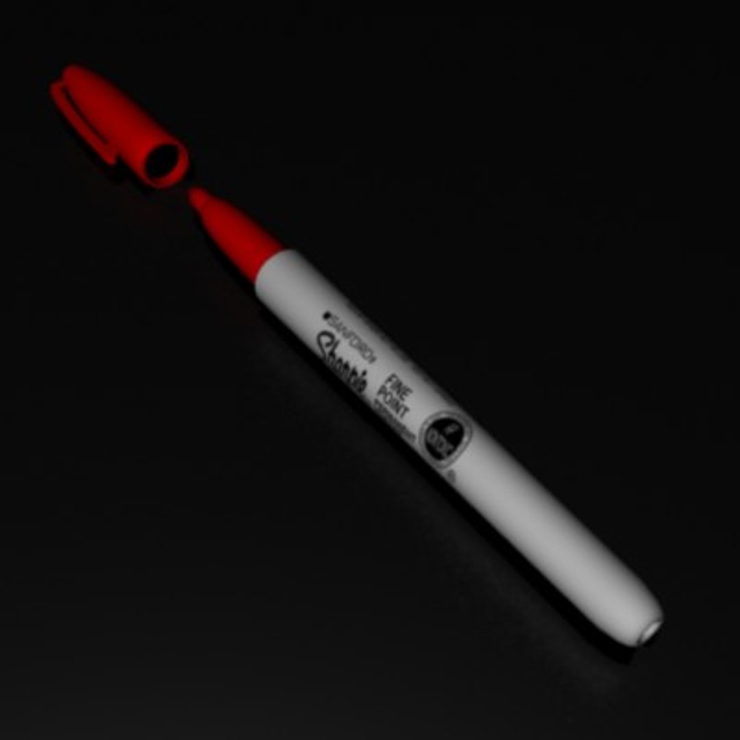 3d Model Sharpie Marker
