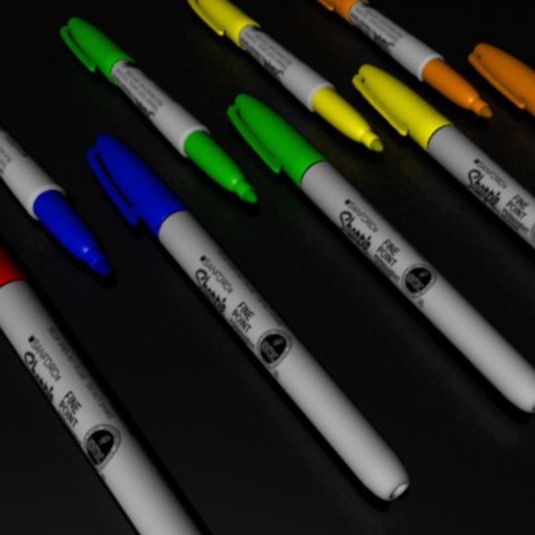 3d Model Sharpie Marker
