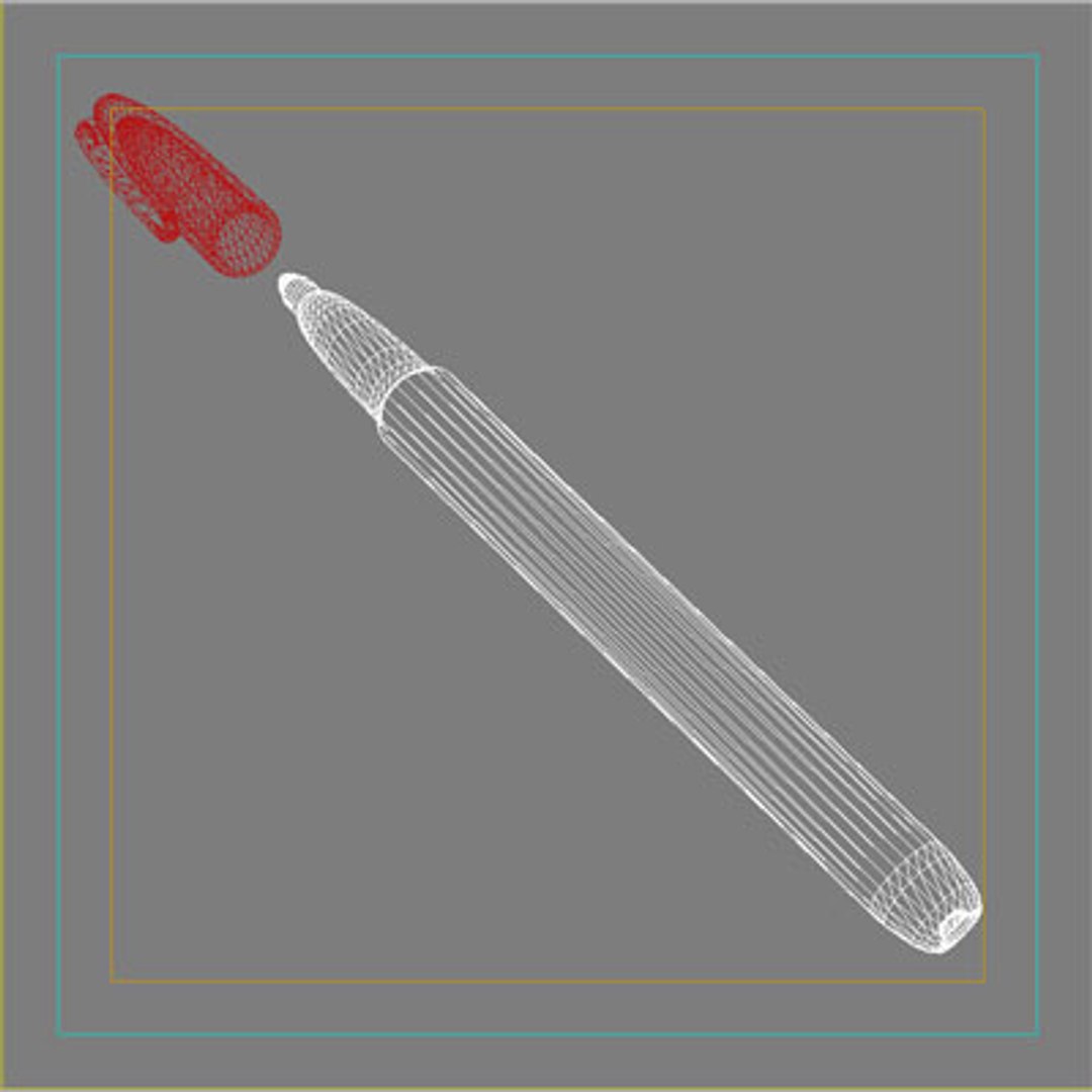 3d Model Sharpie Marker
