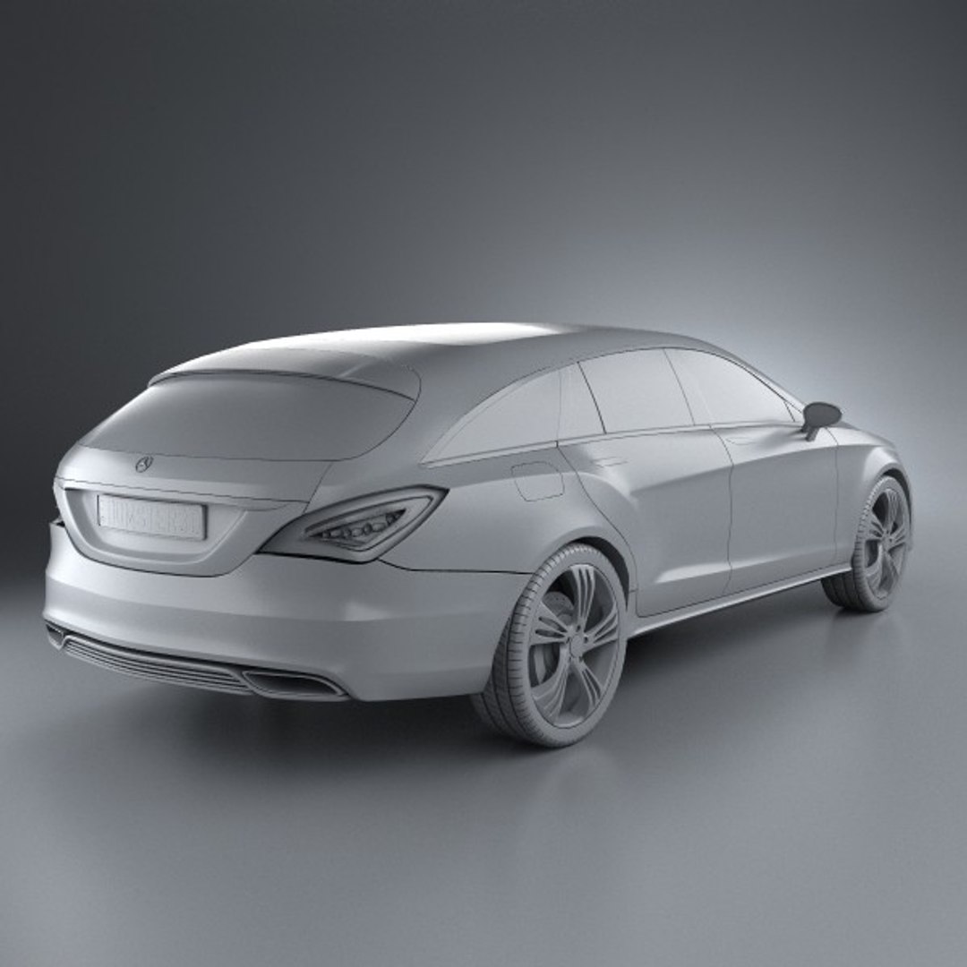 mercedes-benz shooting break 3d model
