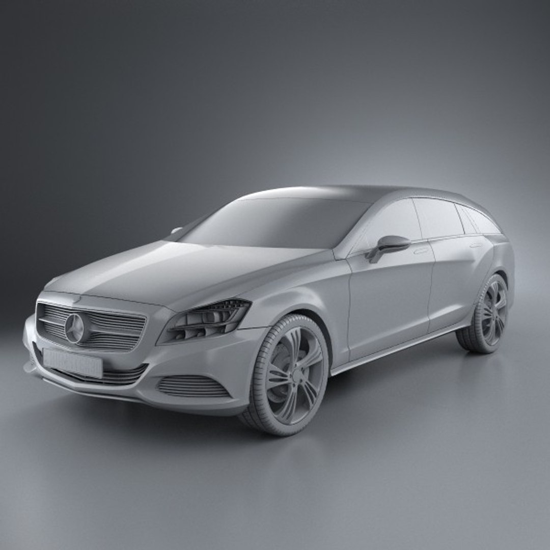 mercedes-benz shooting break 3d model