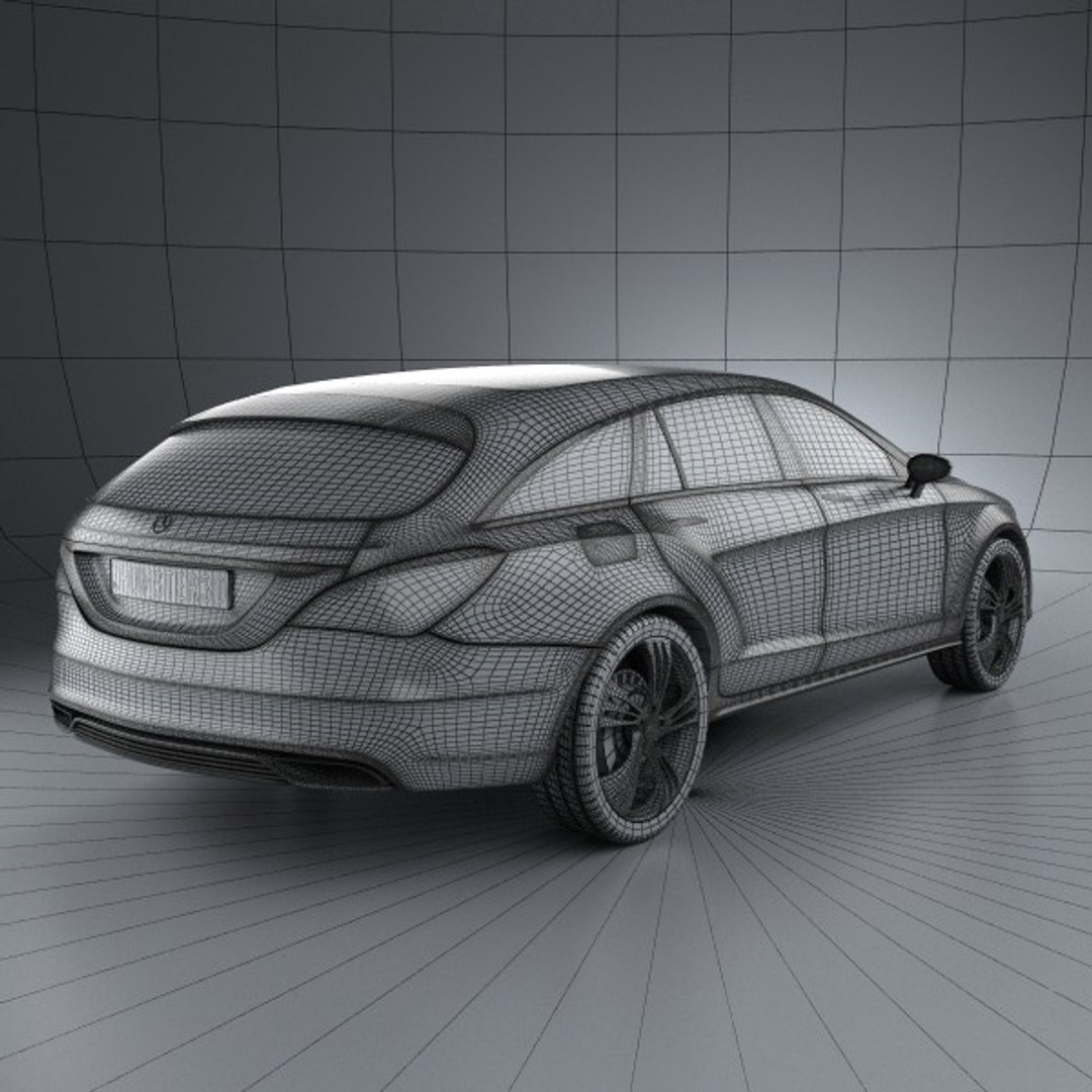 mercedes-benz shooting break 3d model