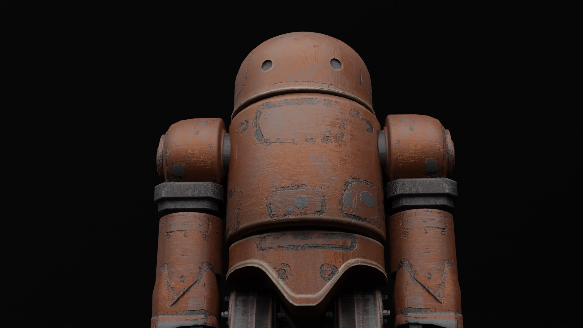 Old Robot Humanoid A2 - Rigged Model - TurboSquid 2301370