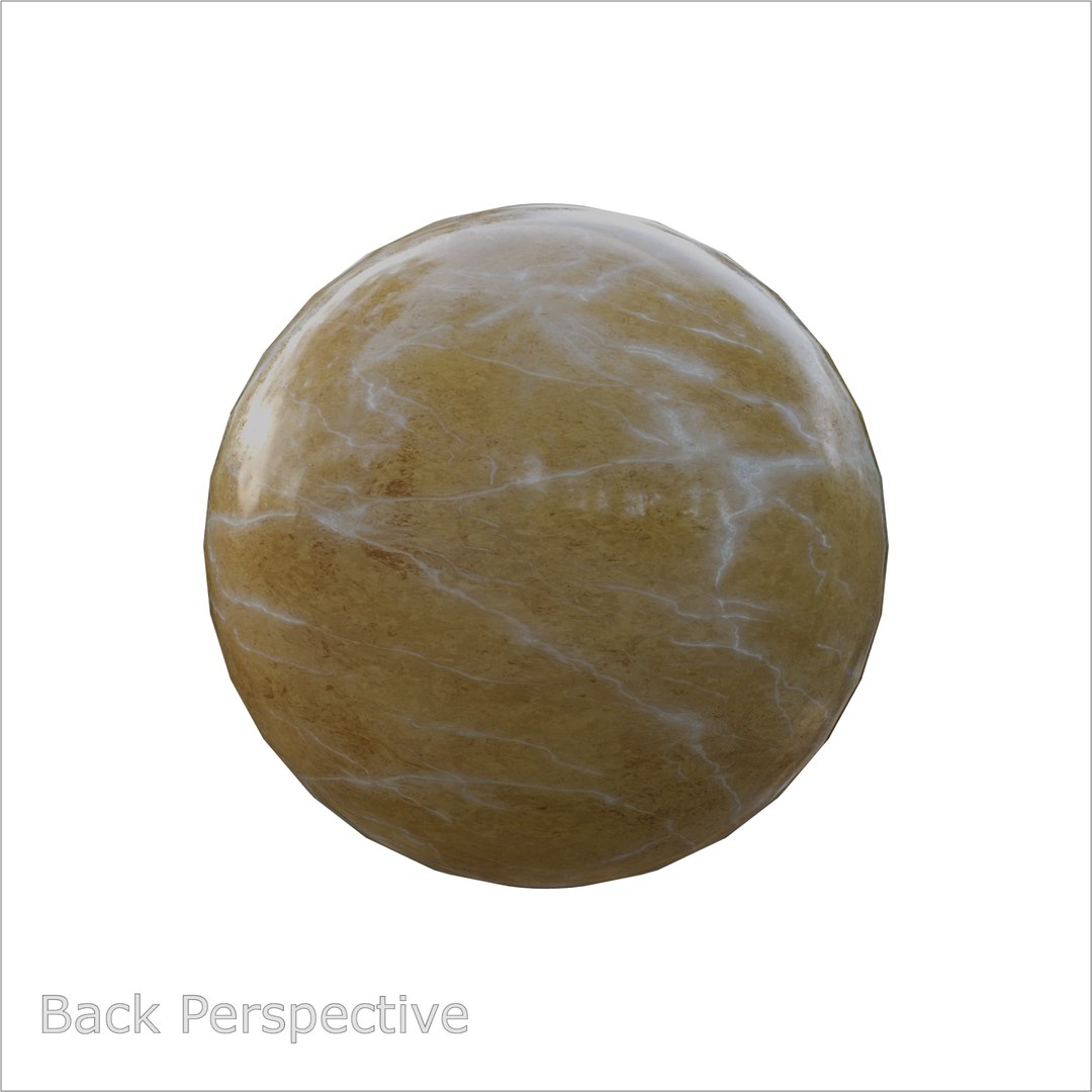 3D Marble Yellow White Texture 4K PBR For Blender Asset Library ...