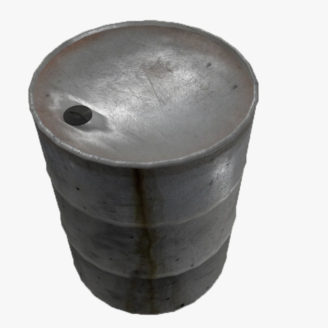 3d Drum Rusted