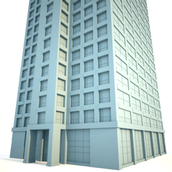 building shape number 1 3d model