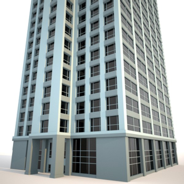 building shape number 1 3d model