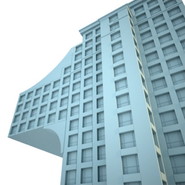 building shape number 1 3d model