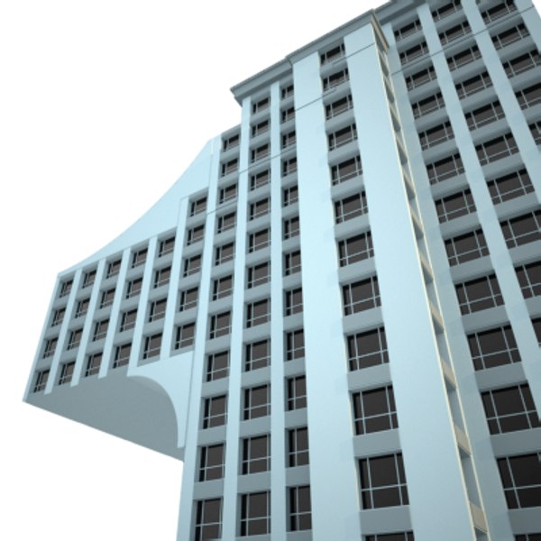 building shape number 1 3d model