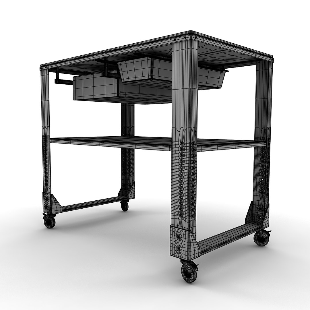 Engine Repair Table 3d Model