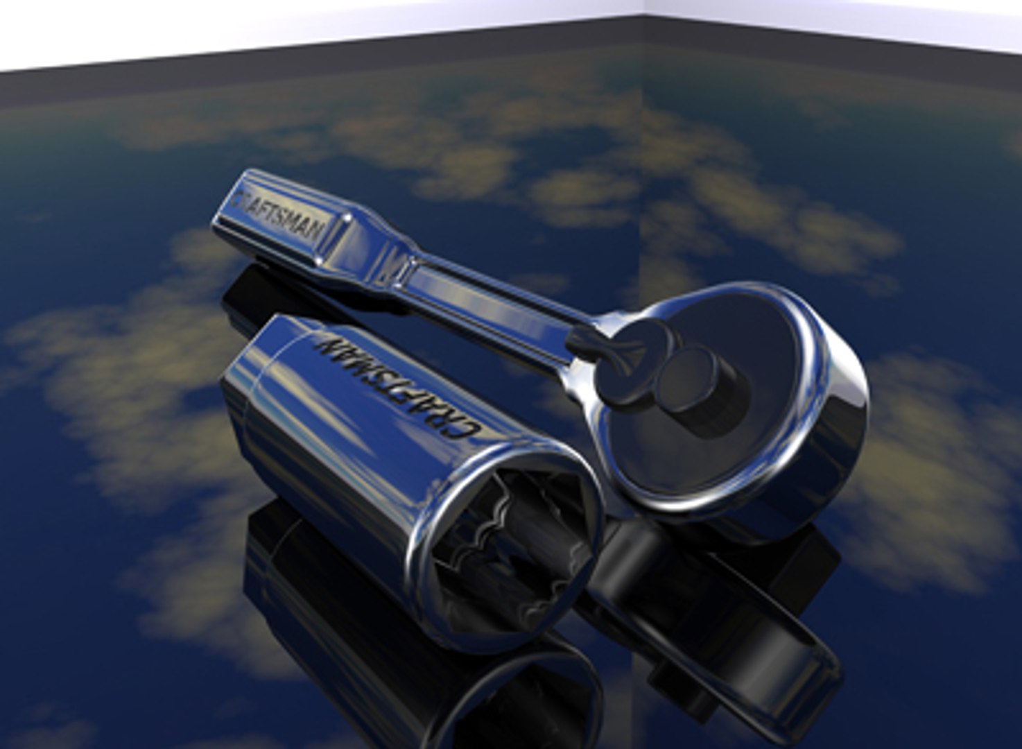 Craftsman Socket Wrench 3d Model