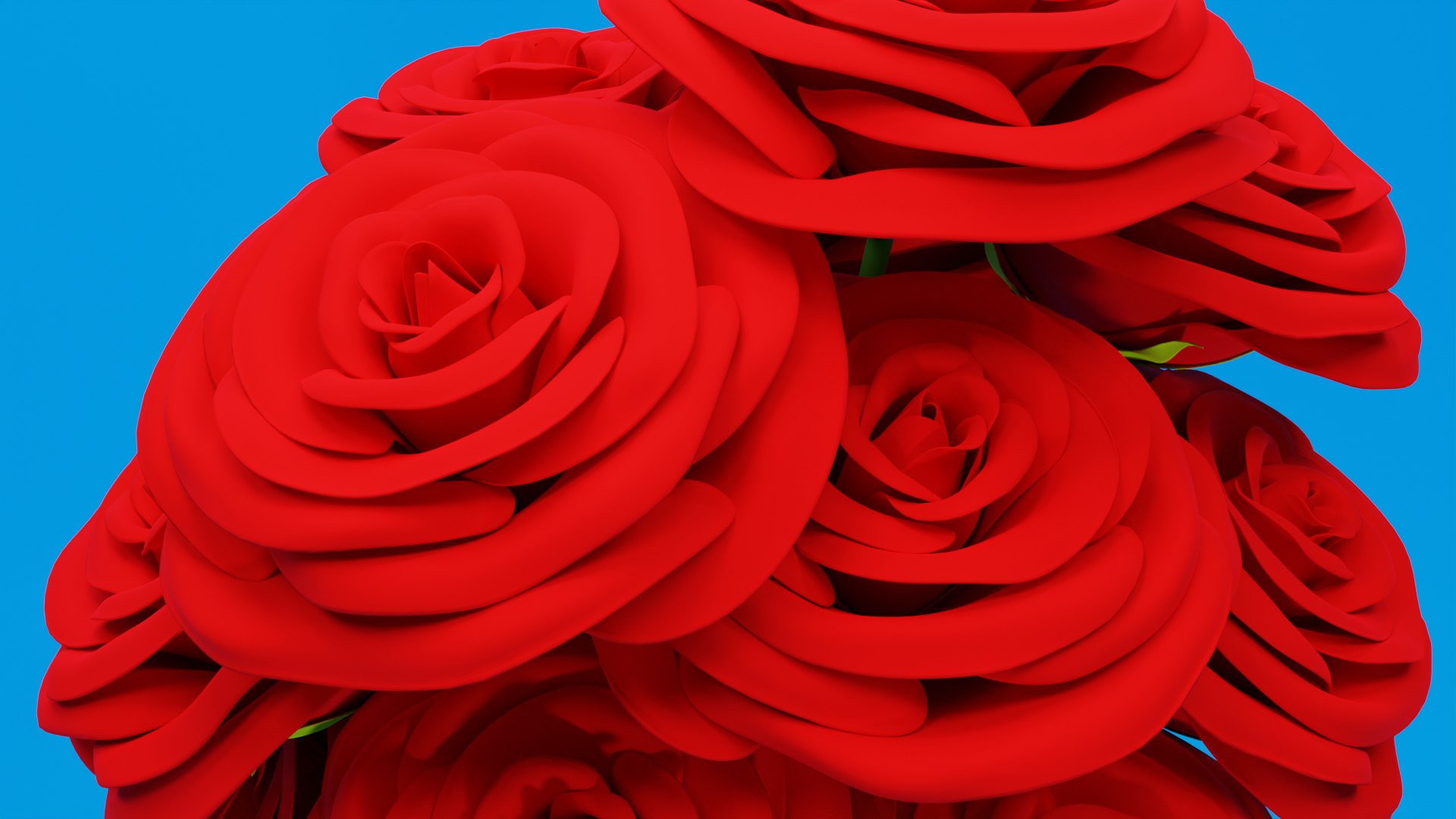 3D Model Roses In Vase - TurboSquid 2039647