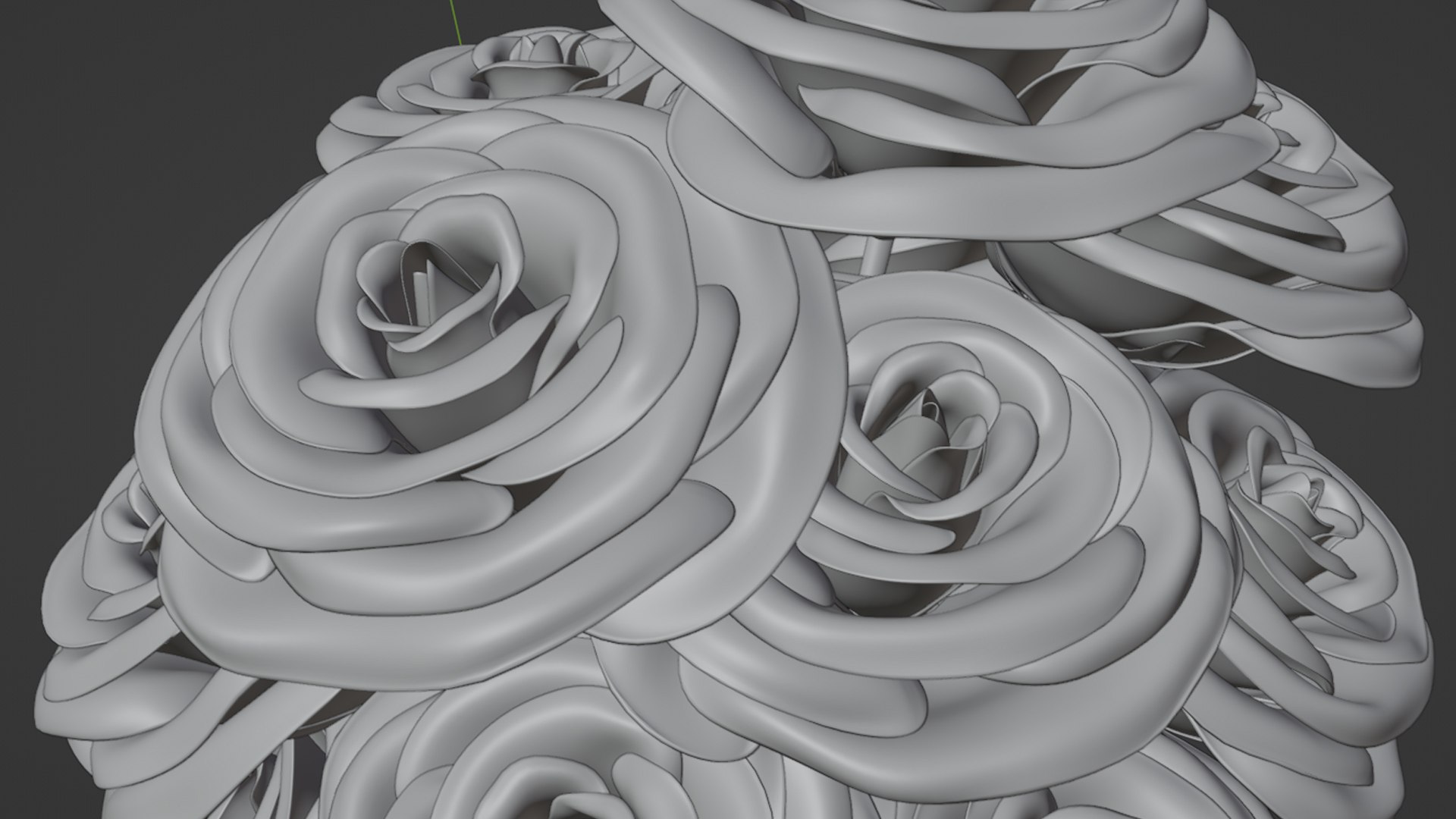 3D Model Roses In Vase - TurboSquid 2039647