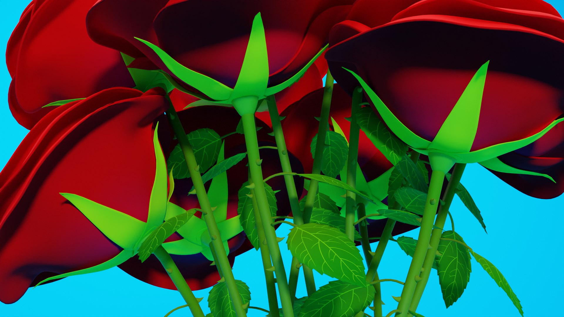 3D Model Roses In Vase - TurboSquid 2039647