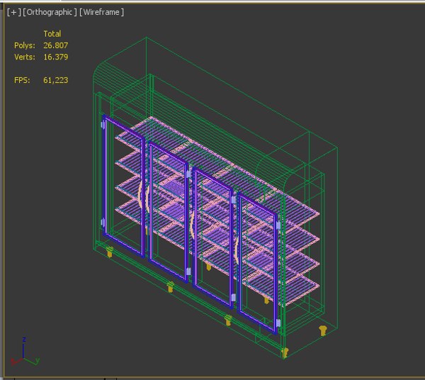 3d model bakery display
