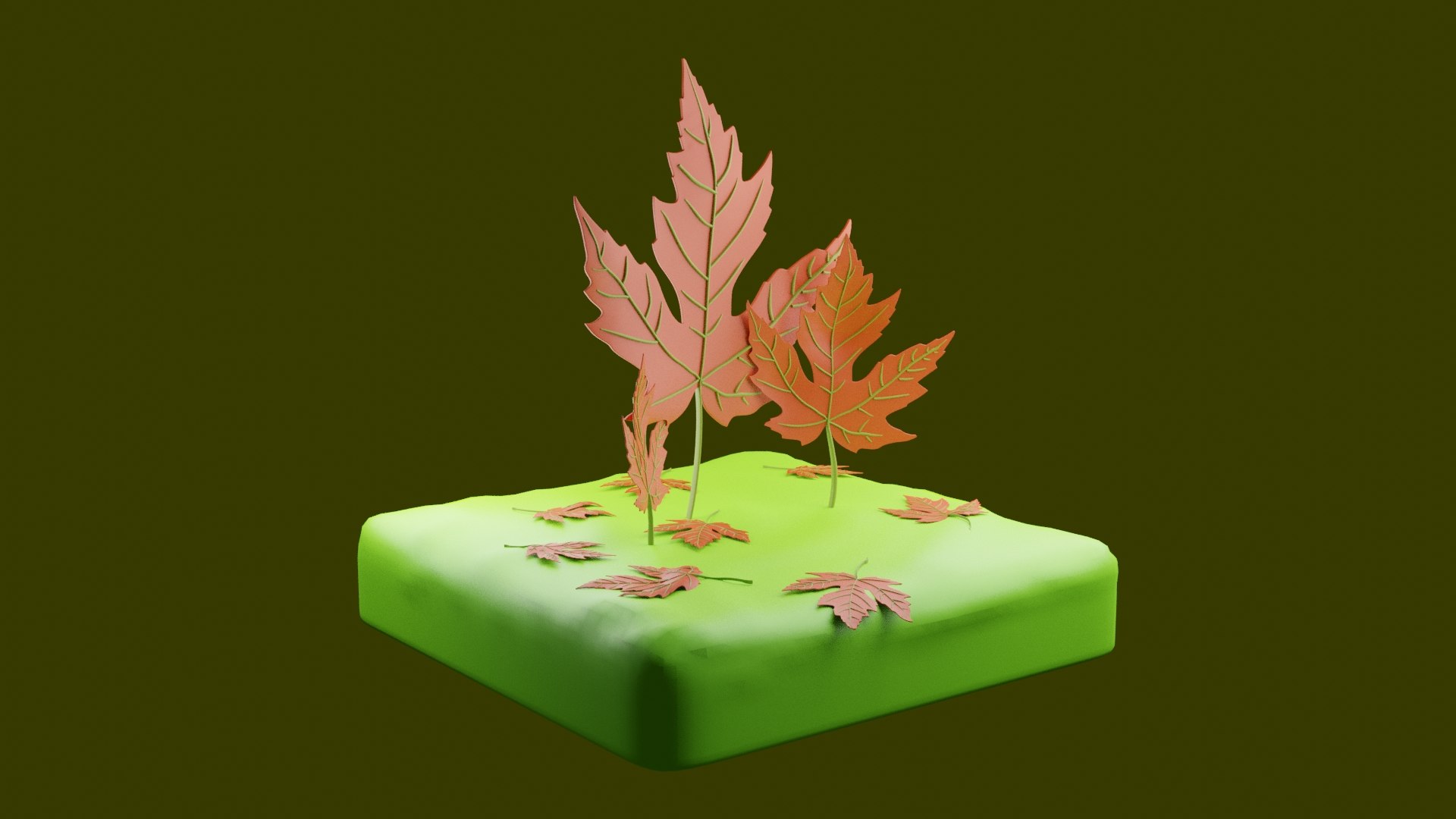 3D Autumn 3D Leaves - TurboSquid 2155744