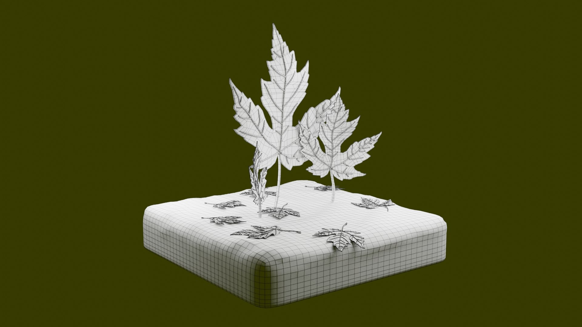 3D Autumn 3D Leaves - TurboSquid 2155744