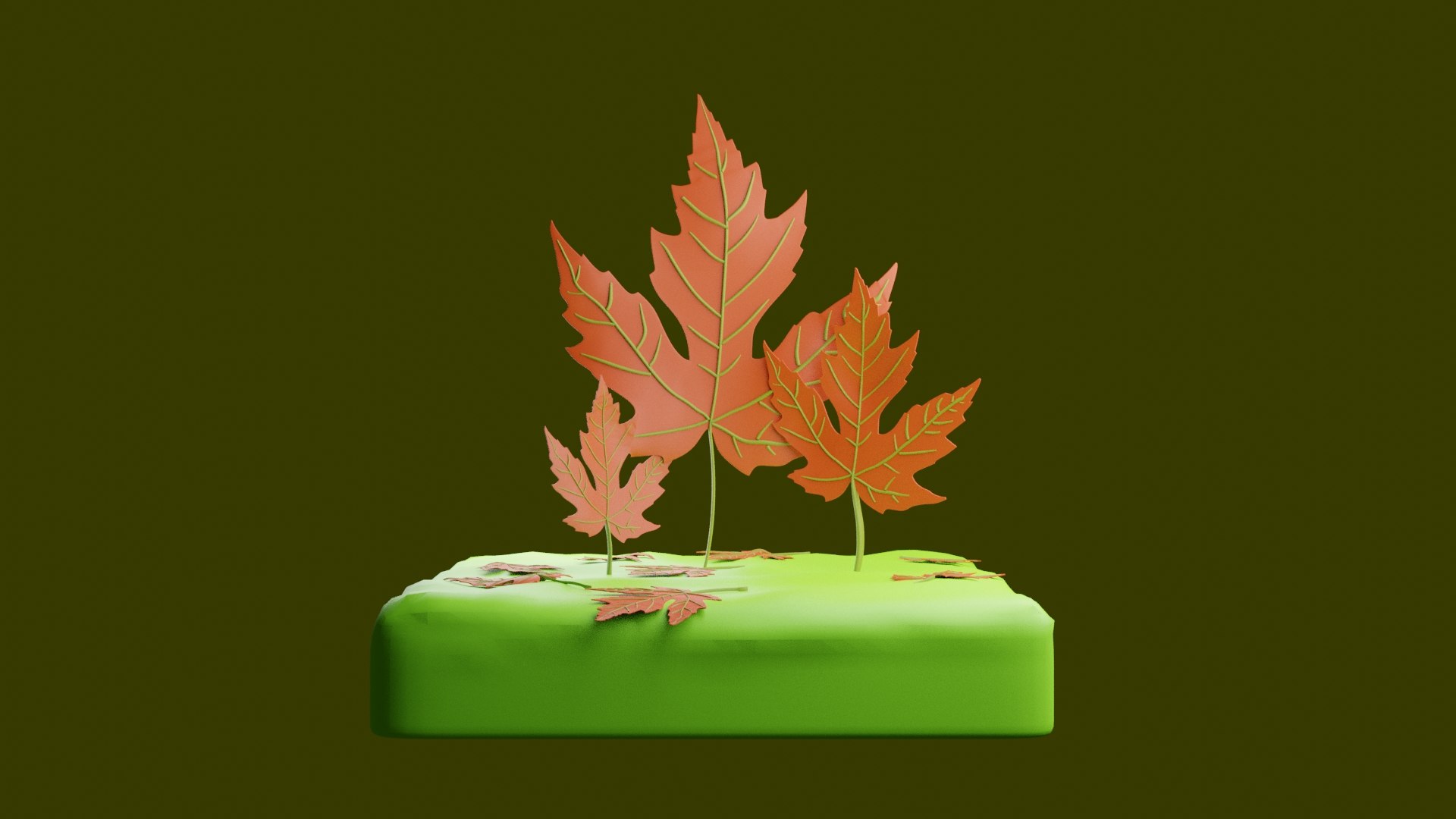 3D Autumn 3D Leaves - TurboSquid 2155744