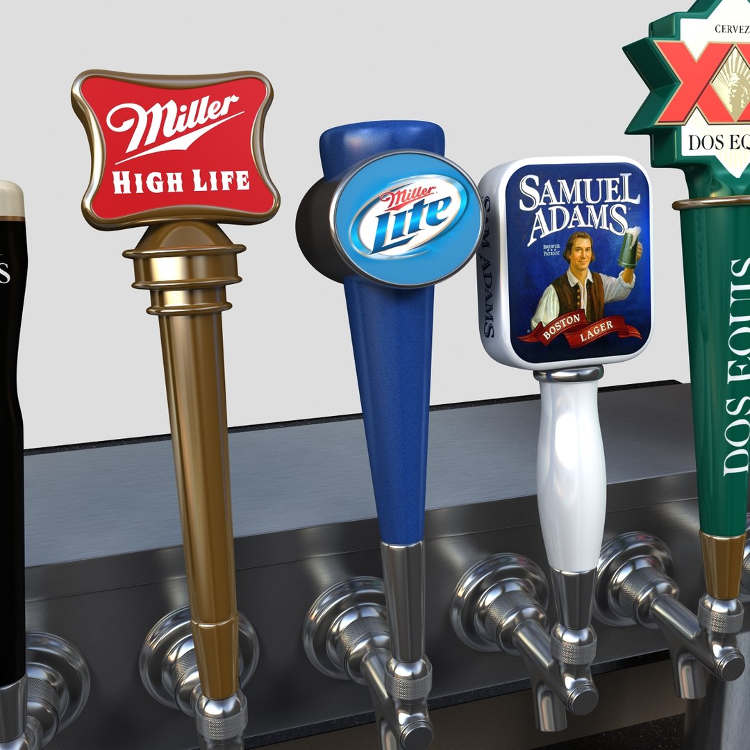 3d model beer taps