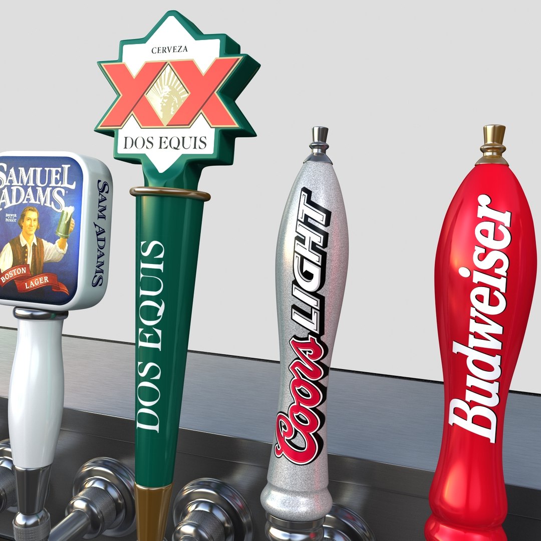 3d model beer taps