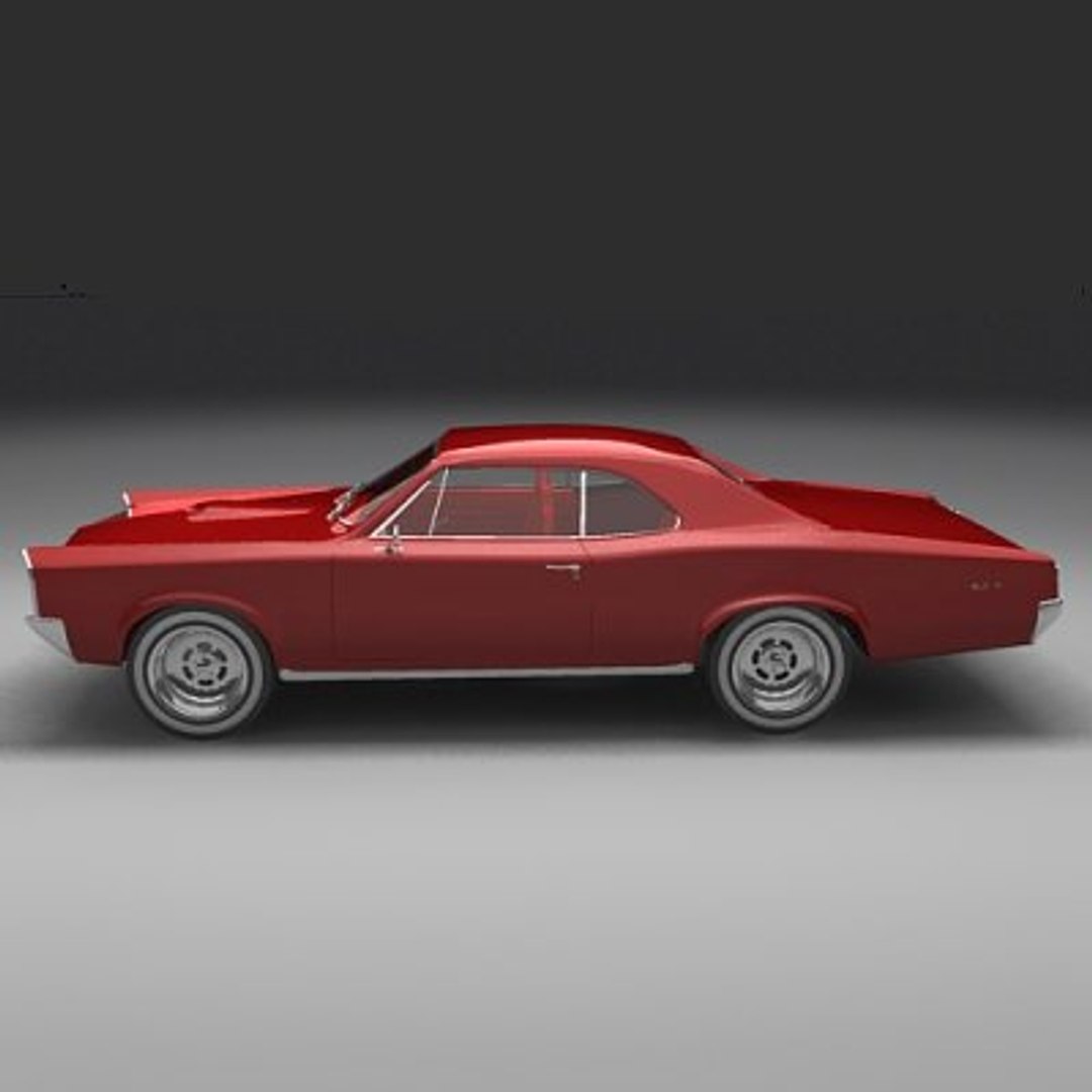 Pontiac Gto 1966 1968 3d Model