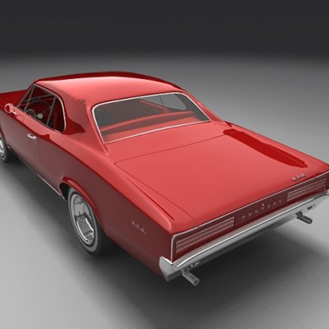 Pontiac Gto 1966 1968 3d Model