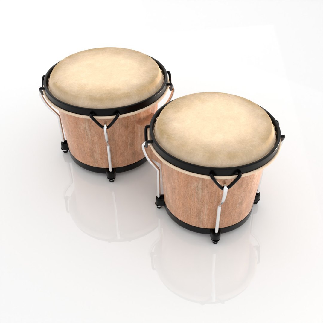 3D Bongos Drum - TurboSquid 1909291