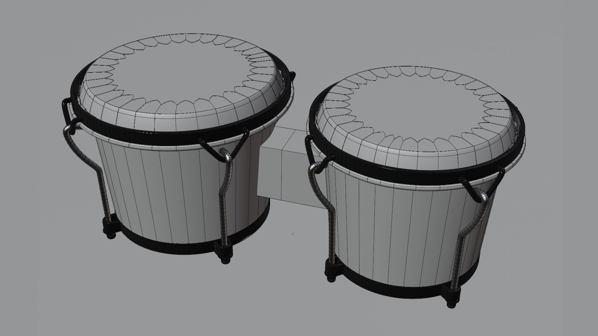3D Bongos Drum - TurboSquid 1909291