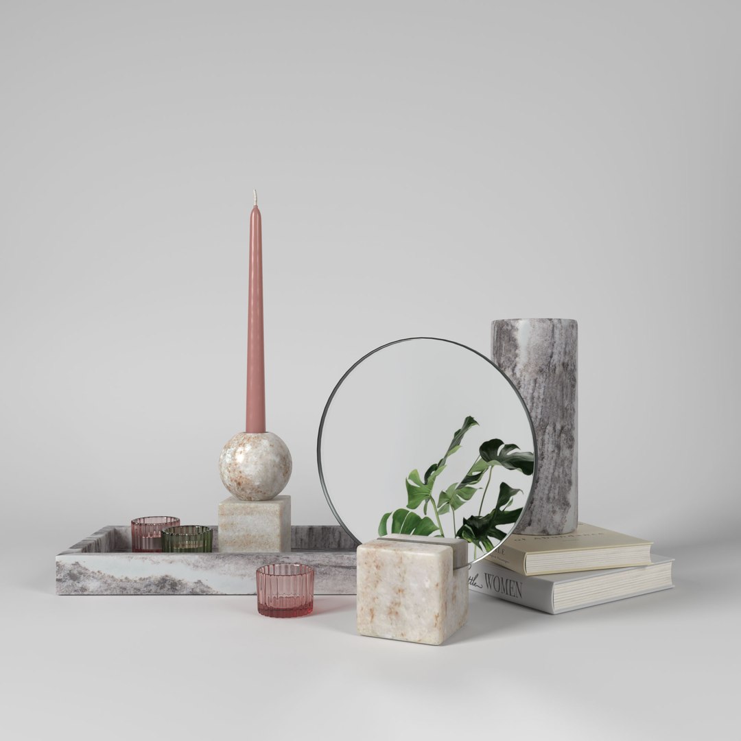 3D HnM HOME marble decor set - TurboSquid 2161325