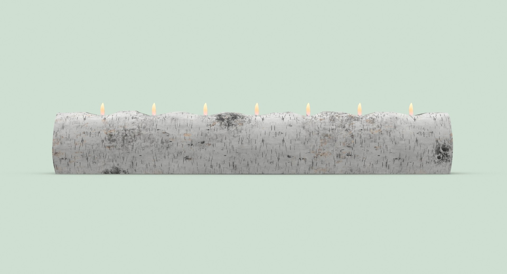 Birch-yule-log---lit 3D model - TurboSquid 1362585