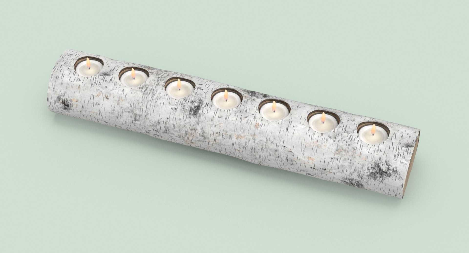Birch-yule-log---lit 3D model - TurboSquid 1362585
