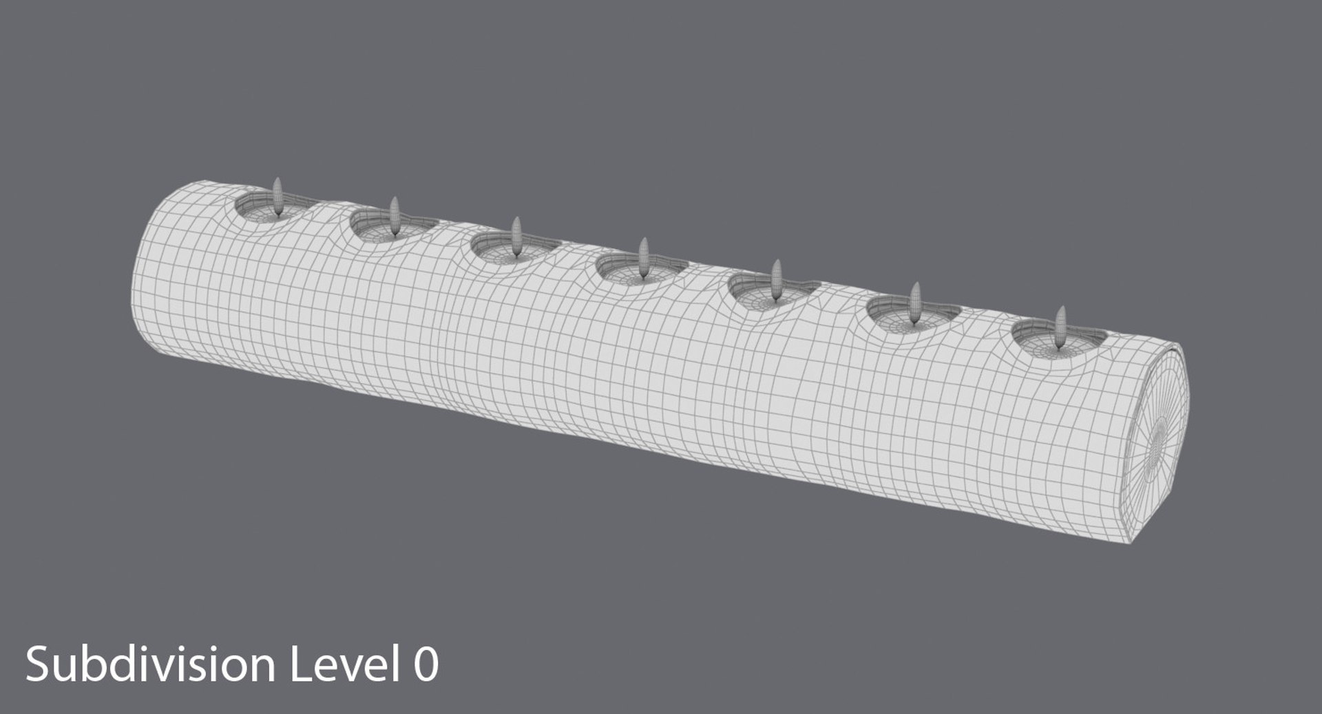 Birch-yule-log---lit 3D model - TurboSquid 1362585
