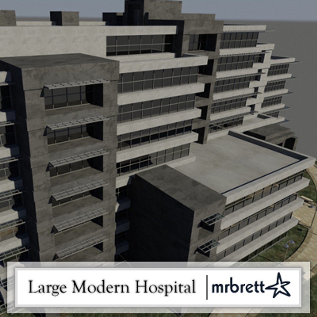 3ds Large Hospital Office Building