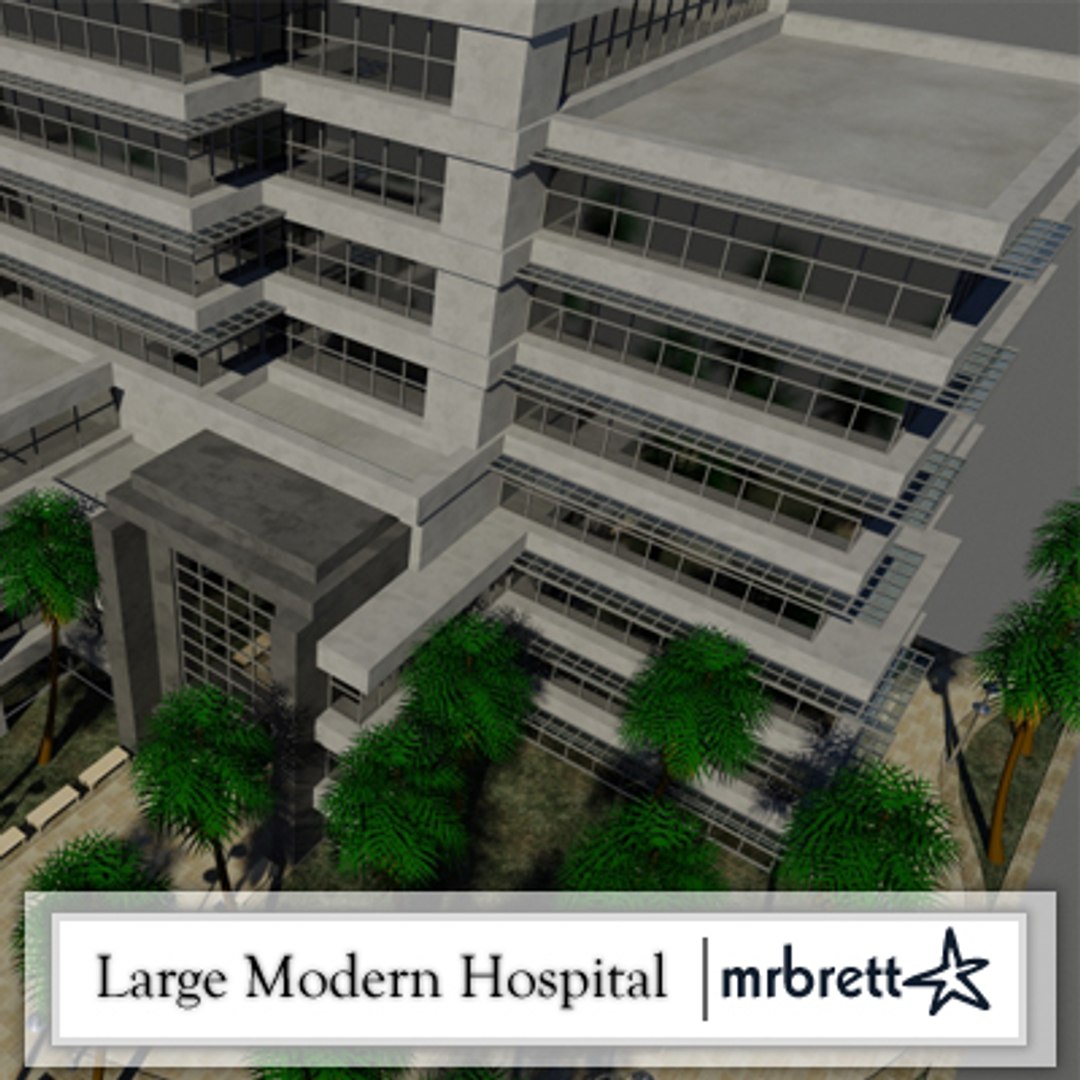 3ds Large Hospital Office Building