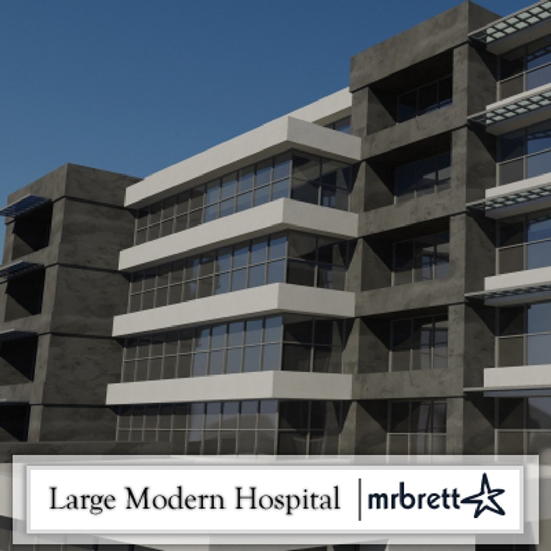 3ds Large Hospital Office Building
