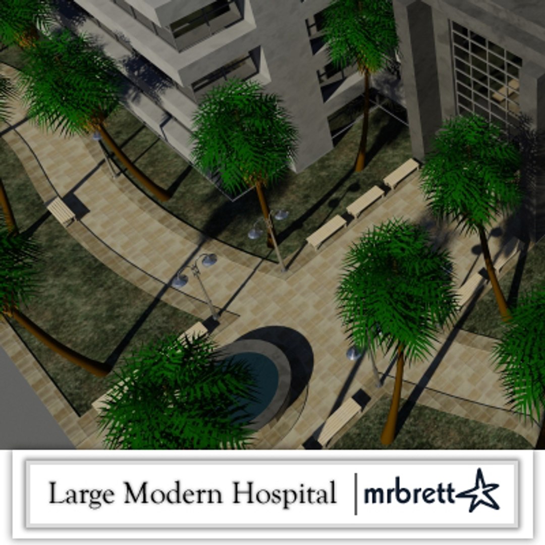 3ds Large Hospital Office Building