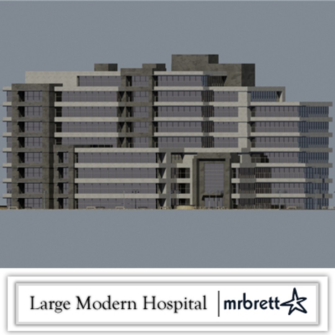 3ds Large Hospital Office Building
