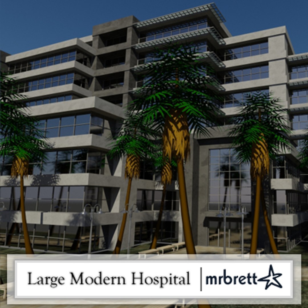 3ds Large Hospital Office Building