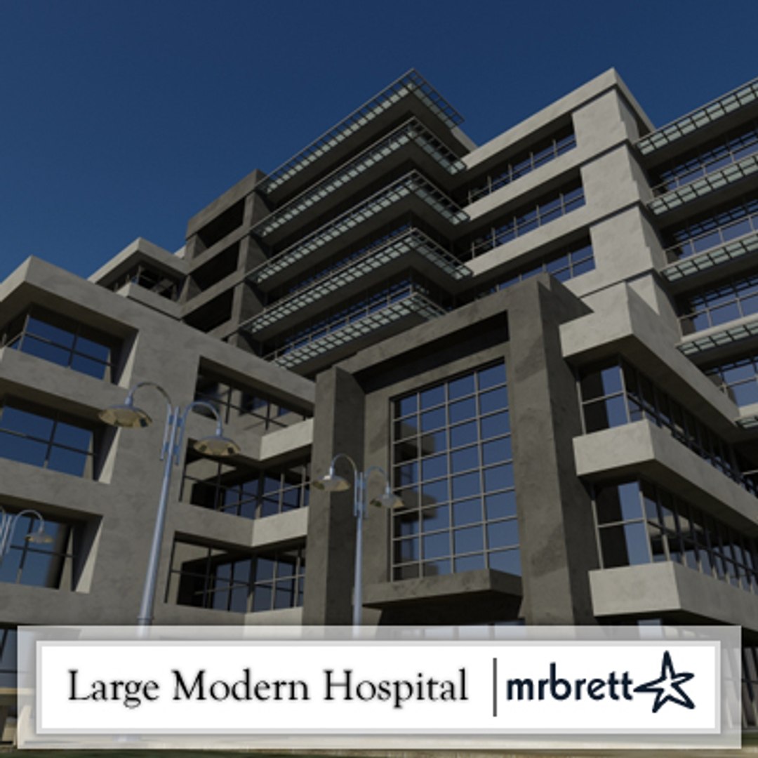 3ds Large Hospital Office Building